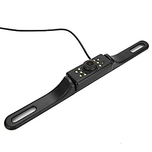 License Plate Camera, Waterproof Car 9LEDs License Plate Rear View Reverse Camera Wide Angle IP67 Waterproof Night Vison Reverse Backup Monitoring System