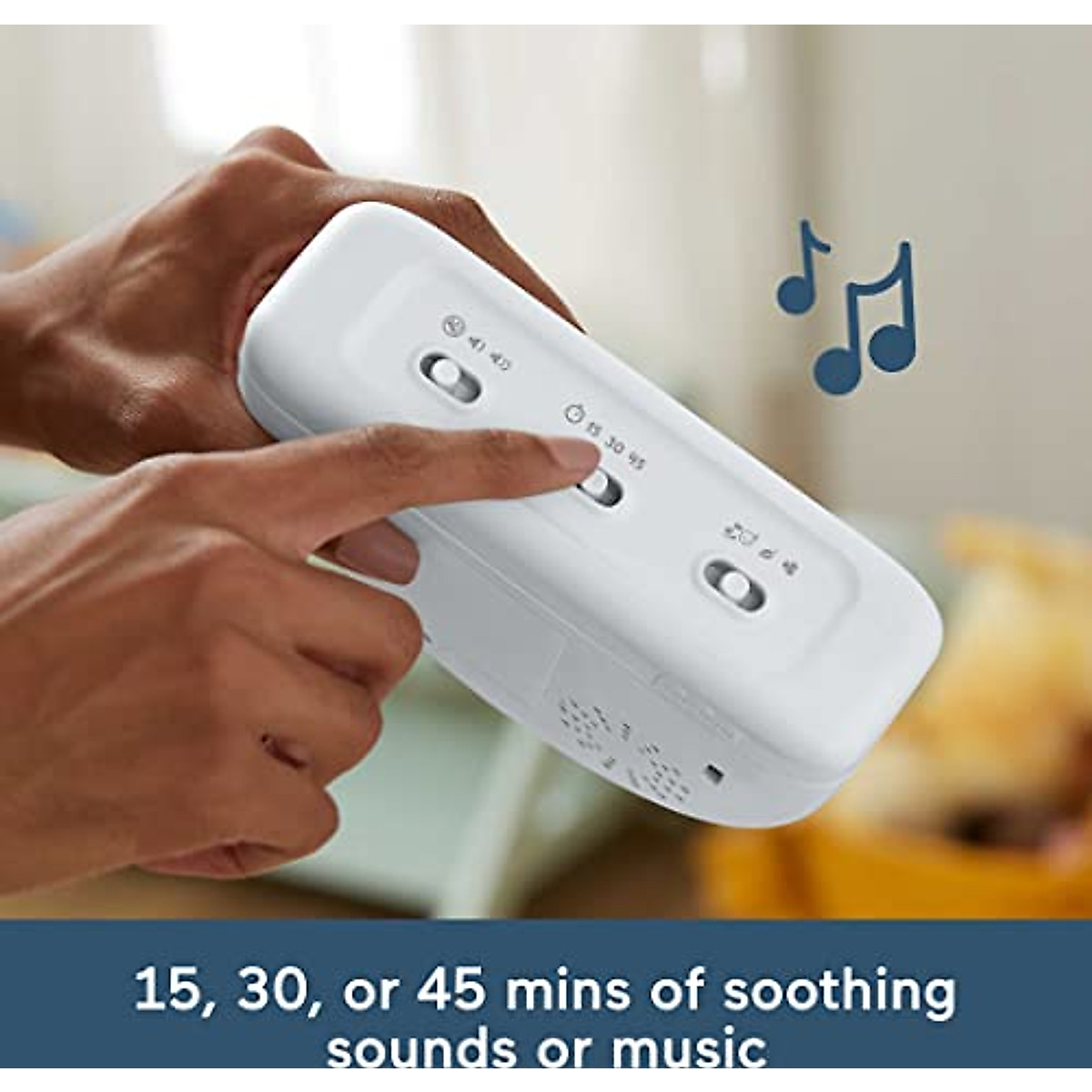 Fisher-Price Sound Machine Soothe & Glow Rainbow With Lights Music And Volume Control For Newborns And Up