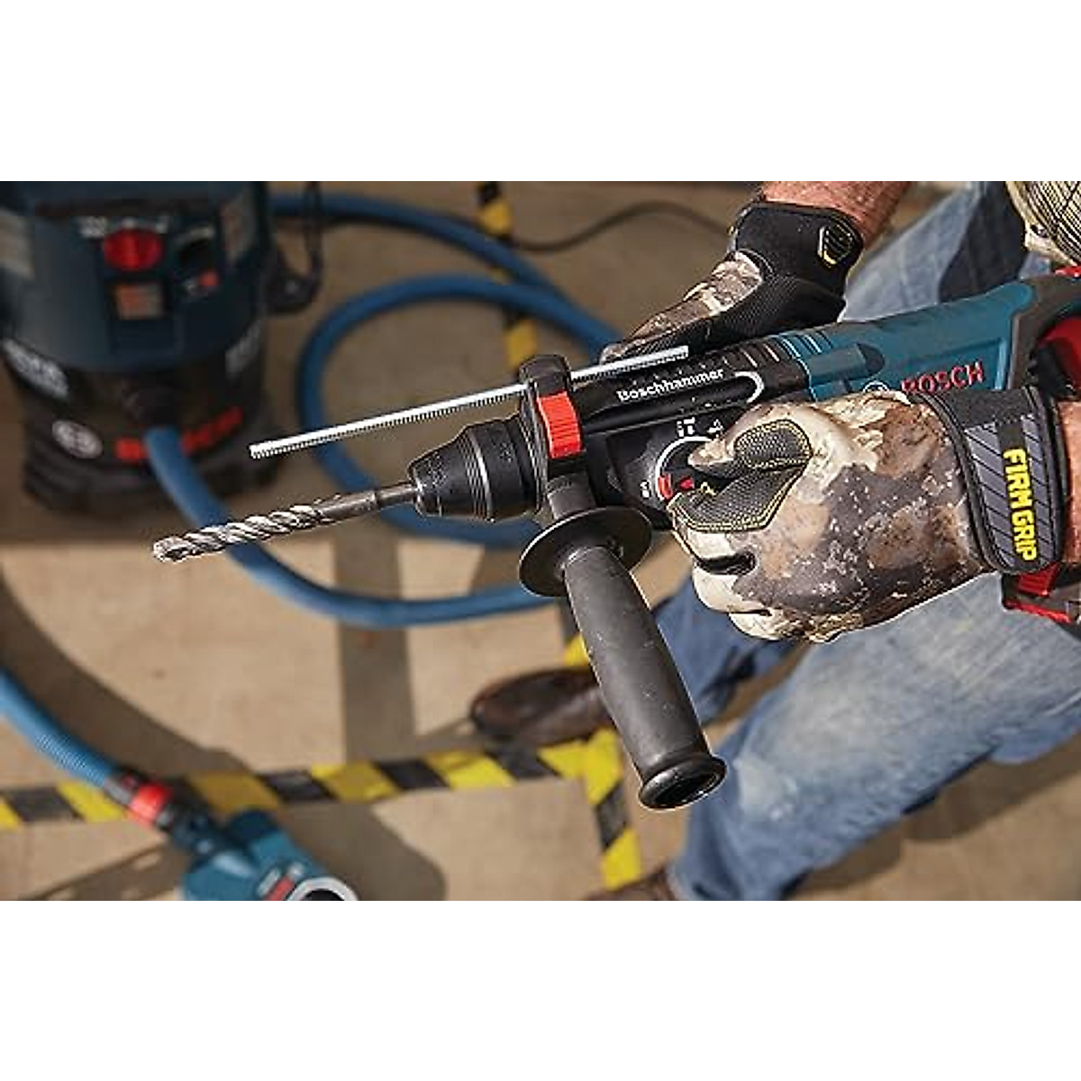 BOSCH GBH18V-26DK24 18V EC Brushless SDS-plus® Bulldog™ 1 In. Rotary Hammer Kit with (2) CORE18V® 8 Ah High Power Batteries