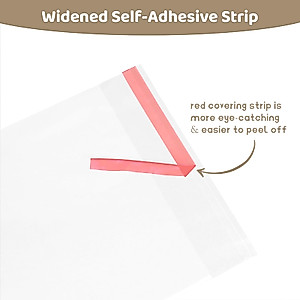 Cookie Bags 200PCS Self Sealing Cellophane Bags 4X6 Inches Small Sealable Clear Plastic Bags with Seal for Gift Giving, Packaging Candy, Snack, Treat, Products, Party Favors