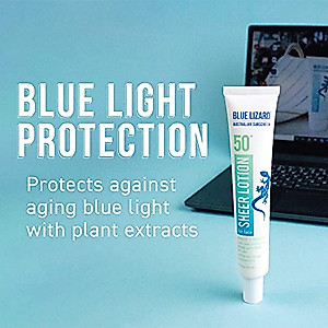 BLUE LIZARD Sheer Face Lotion - SPF 50+, 1.7 Oz