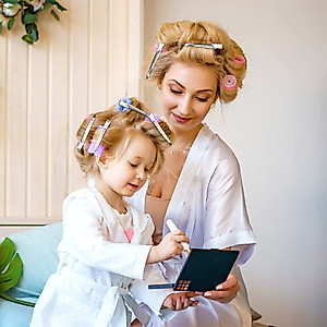 Cludoo Hair Roller Set of 60 PCS with Duckbill Clips, Includes 4 Sizes (Jumbo, Large, Medium, Small) and 4 Colors, for DIY or Hair Salon, Acrylic Material, for Long Medium Short Hair