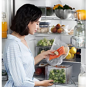 Vacuum Sealer Bags Rolls 8"x20'(3Rolls) and 11"x20' (3Rolls) 6 pack BPA Free Commercial Grade Heavy Duty Sealer Bags for Storage, Meal Preparation