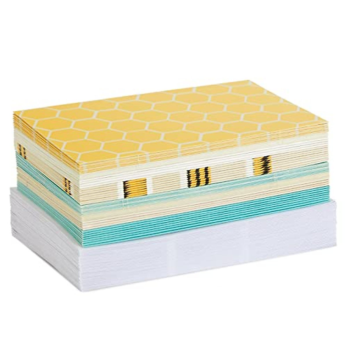 48 Pack Honey Bee Thank You Cards with Envelopes, All Occasion Assorted Blank Note Cards (6 Cute Designs, 4x6 In)