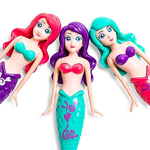 Fun Stuff Banzai Spring and Summer 3 Piece Magical Mermaid Dolls, in Assorted Colors