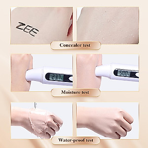 Mushroom Head Air Cushion CC Cream - BB Cream Foundation Makeup, Long-Lasting Makeup Even Skin Tone, Concealer Moisturizing Oil Control Waterproof, Makeup Base Primer for All Skin Types(Natural)