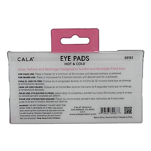 Cala Hot and Cold Eye Pads - Soothing, Revitalizing, Puffiness, Refresh, Relieves Stress, Relax, Relieves Puffiness and Tension, Watermelon (69163)