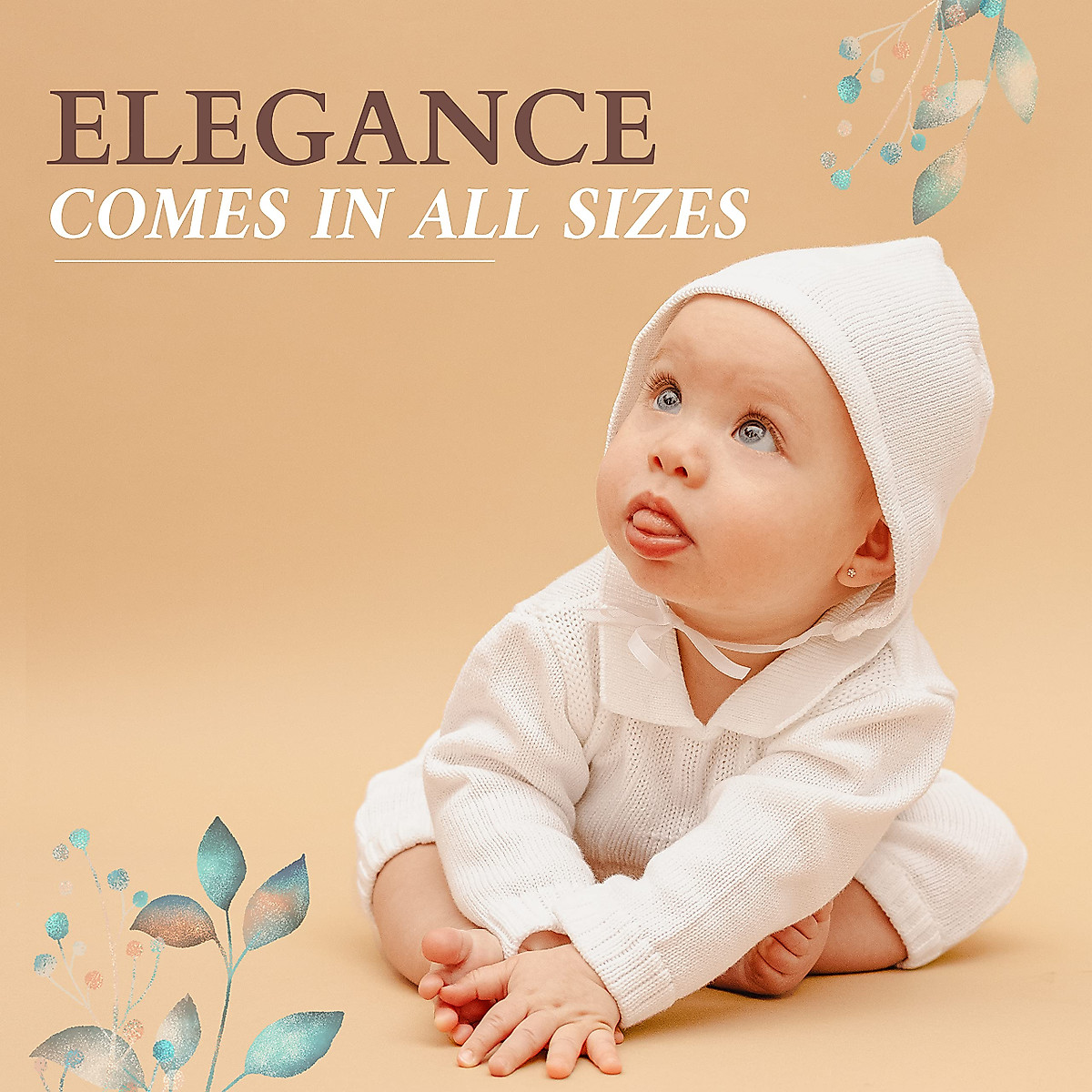 Baptism Outfits for Boys with Bonnet Hat - Christening Outfits for Boys Cross Detail - Baby Boy Baptism Outfit