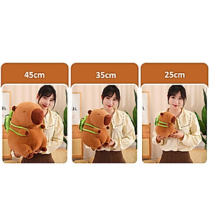 SHARKDOGGY Capybara Stuffed Animal, Capybara Plush Toy Cute Capybara Plushie Pillow Doll Gift for Kids and Home Decoration, 10 inch