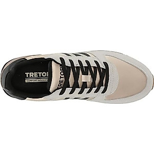 TRETORN womens Women's Lace-up Loyola Women s Lace Up Casual Fashion Sneakers Shoes with Classic Vintage Style, White/Taupe/Black, 11 US