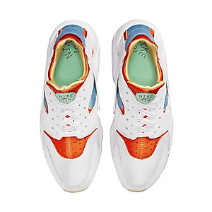 Nike Men's Air Huarache White/Safety Orange (DX2345 100) - 11