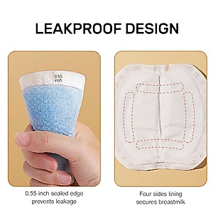 NCVI Nursing Pads Disposable, Super Absorbent and Keep Dry, Breast Pads for Leaking Milk, Soft &Thin Nipple Pads for Nursing Moms, Breastfeeding Essentials, 60 Count