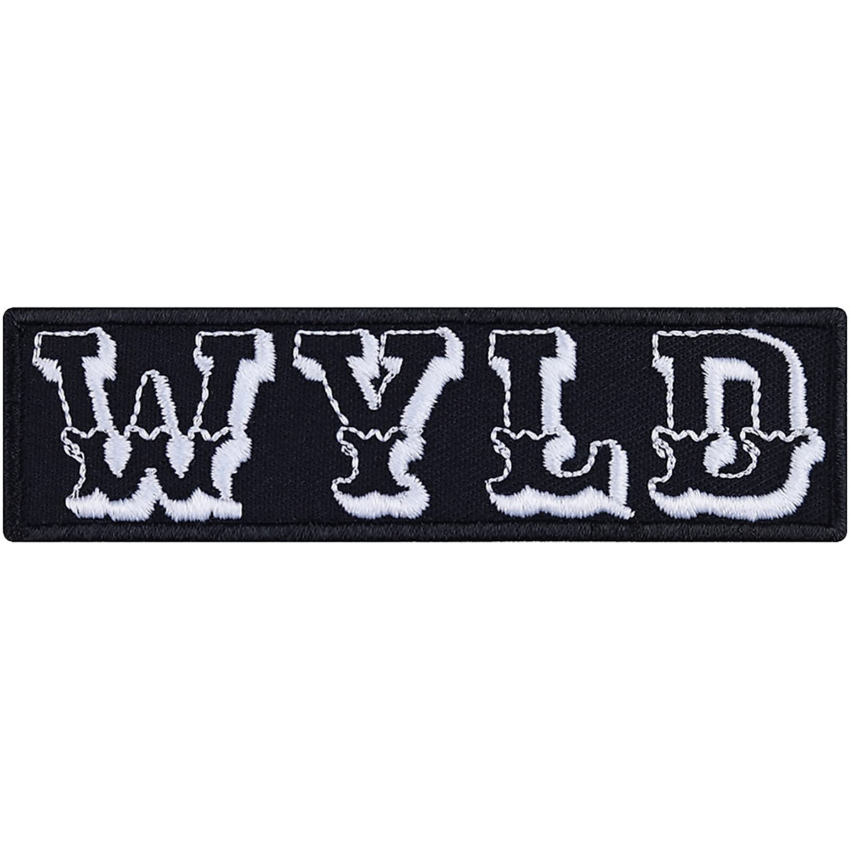 WYLD – Iron on Patches for Motorcycle Riders, Bikers, Rockers, Smokers | Sew on or Iron on Edible CBD Gummies Applique Patches for Jeans, Jackets, Sleeves, Motorcycle Case 3.54X0.98 in