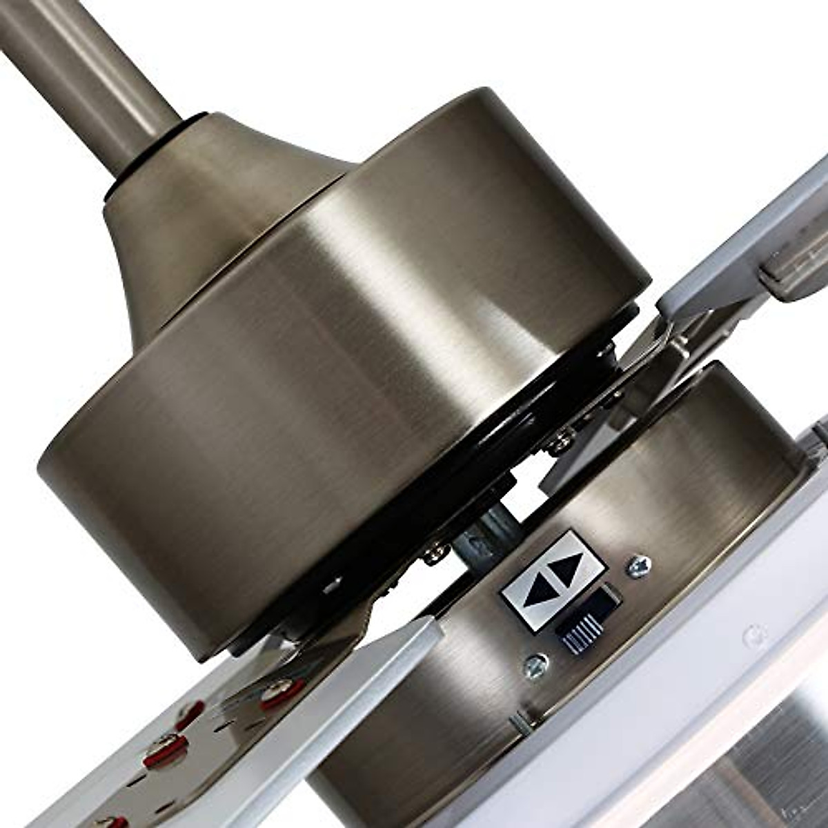 FINXIN Indoor Ceiling Fan Light Fixtures Remote LED 52 Brushed Nickel Ceiling Fans For Bedroom,Living Room,Dining Room Including Motor,Remote Switch