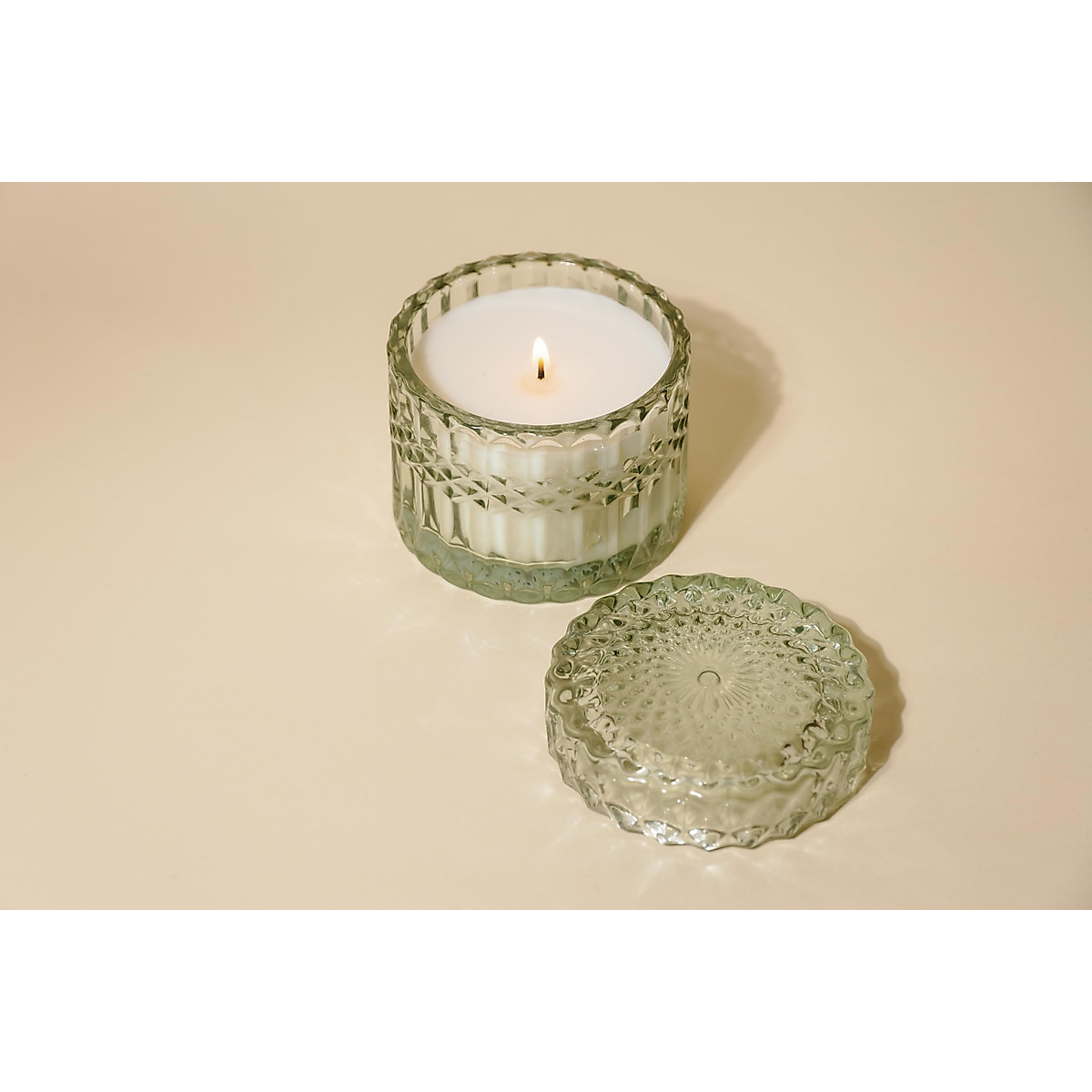 Poured in California | Vanilla Patchouli | Green | Disco Party Collection | 6 oz, 35 Hour Burn Time | Made to Set The Mood | Created with Natural Soy Wax and Essential Oils