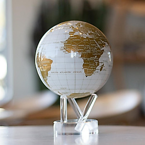 MOVA Globe Metallic White and Gold 4.5"