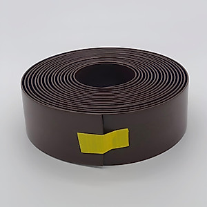 KOMORAX 50ft Long 2" Wide Vinyl Chair Strapping. Repair & Replacement Matte Finish. for Patio Outdoor Lawn Garden Durable Attractive (Brown)