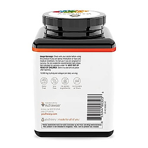 Youtheory Collagen with Vitamin C, Advanced Hydrolyzed Formula for Optimal Absorption, Skin, Hair, Nails and Joint Support, 290 Supplements