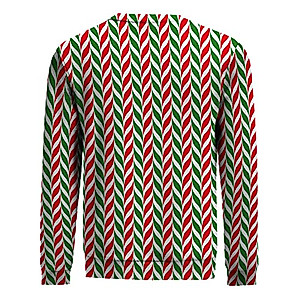 Christmas Sweatshirts For Men Funny Top Holiday Pullover 3D Printed Graphic Sweatshirts Crewneck Long Sleeve