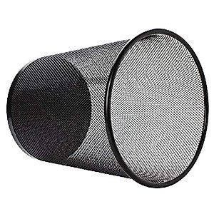 LAWEI 4 Pack Trash Can Mesh Round Open Top Wastebasket - 2.5 Gallon Recycling Bins Garbage Waste Baskets for Office Home