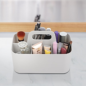 Tiawudi 2 Pack Caddy Organizer with Handle, Portable Plastic Caddy, Storage Organizer for Cleaning, Bath, Makeup, Art, Craft, Stationery, Classroom and Office, Tote Organizer