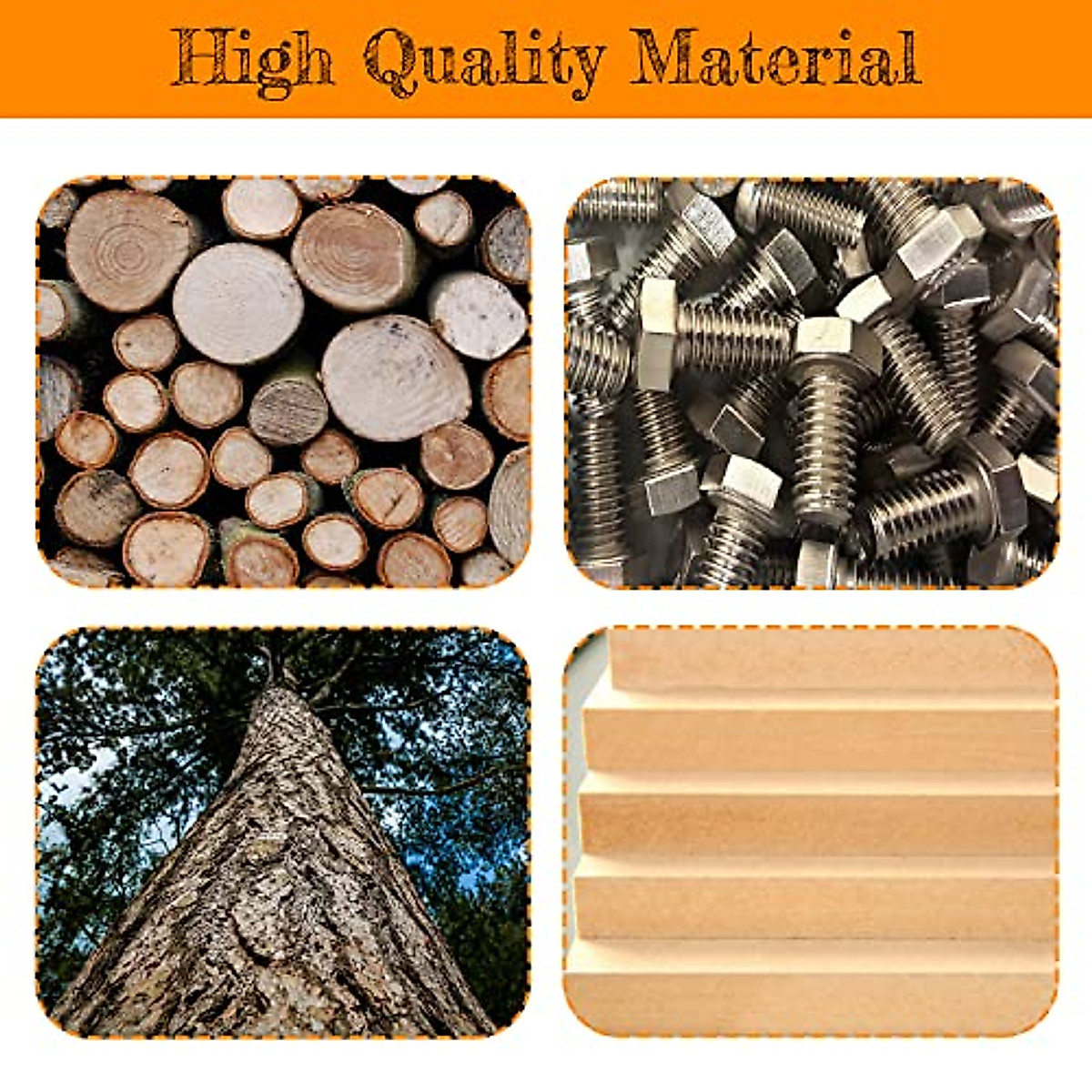 AOCOROE Wood Queen Bed Frame with Headboard and Foot Board, Queen Size Platform Bed Sleigh Bed with Slats and Extra Supporting Legs, No Box-Spring Needed.Oak