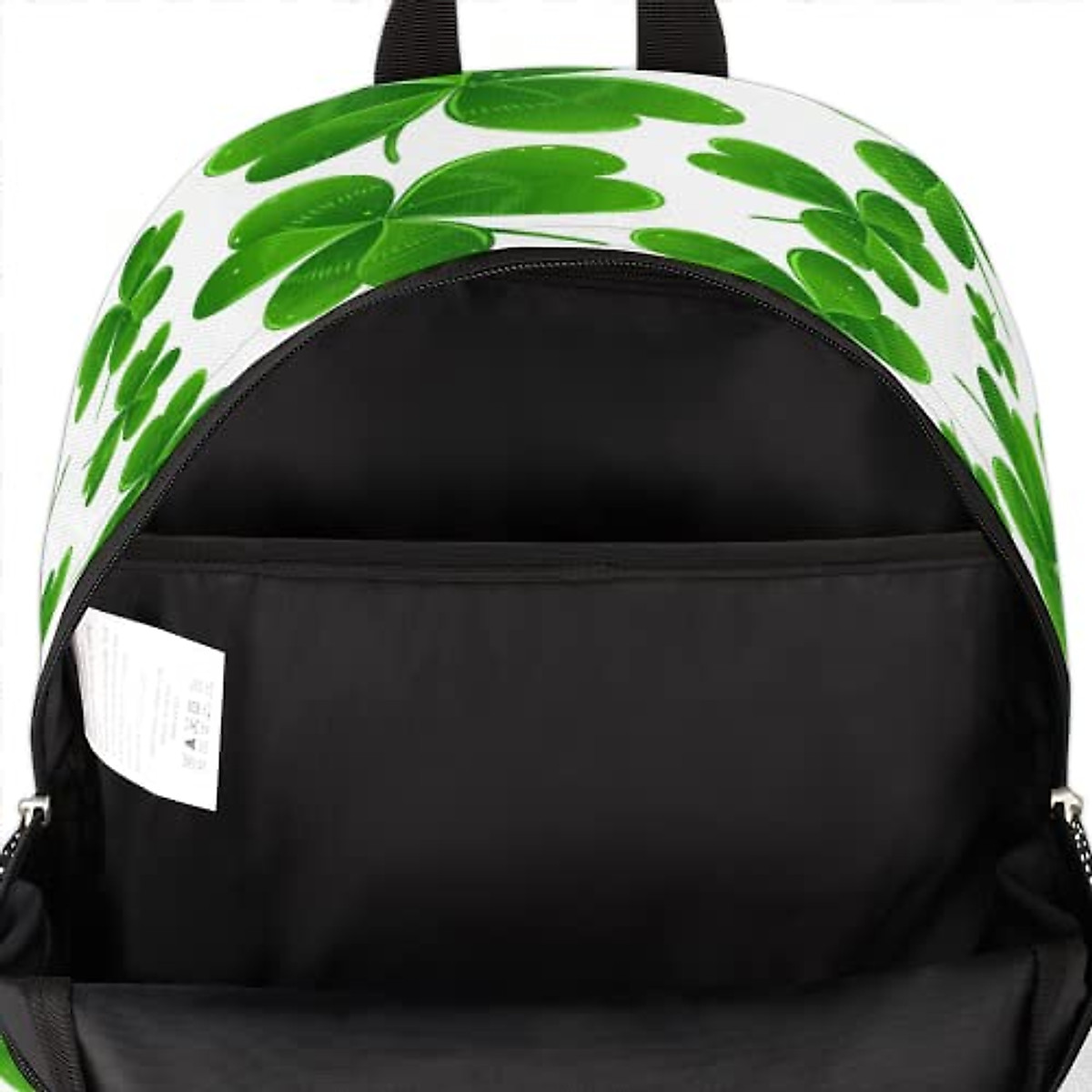 St. Patrick's Day Clover Bookbag School Backpack Teens Girls Boys Schoolbag Shoulder Computer Hiking Gym Travel Casual Travel Daypack