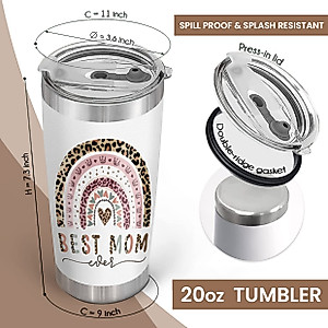 Kilyhome Mothers Day Gifts For Mom From Daughter, Son - Best Mom Ever Gifts, Gift Ideas for Birthday, Mother's Day, Presents For Mom To Be 1st Time Mom, New Mom Gifts - 20 Oz Stainless Steel Tumbler