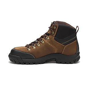Cat Footwear Men's Threshold Waterproof Steel Toe Work Boot, Real Brown, 9.5