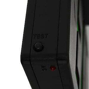 LFI Lights - UL Certified - Hardwired Green LED Standard Exit Sign - Black Housing - Battery Backup Emergency Lighting - LEDGBBB (1 Pack)