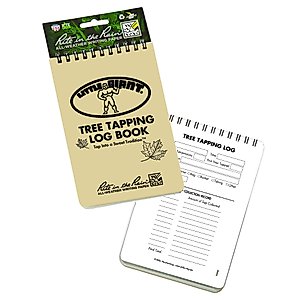 Little Giant® Tree Tapping Log Book | Tracking Journal for Maple Sugaring | Maple Syrup Tapping Supplies | Maple Syrup Kit