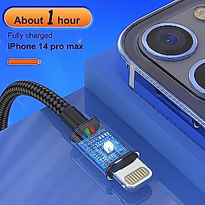 [Apple MFi Certified] iPhone Charger, 6Pack(3/3/6/6/6/10 FT) Lightning Cable Apple Charging Cable Fast Charging High Speed USB Cable Compatible iPhone 14/13/12/11 Pro Max/XS MAX/XR/XS/X/8-multicolor