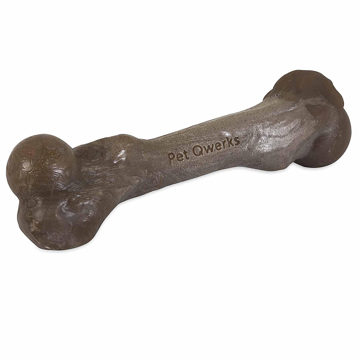 Pet Qwerks Zombie BarkBone - Nylon Dog Bone for Moderate Chewers - Bacon Flavor - 7.75", All Breed Sizes