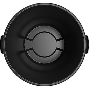 SPARTA Bronco Waste Container Trash Container, Round Trash Bin for Disposal, 32 Gallons, Black, (Pack of 4)