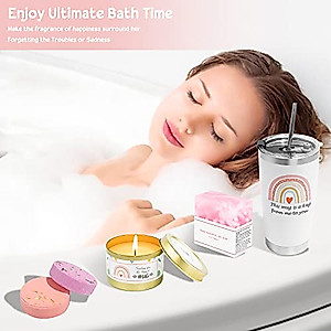 Get Well Soon Gifts, 12 Pcs Care Package Get Well Gift Basket for Sick Friends After Surgery, Feel Better Self Care/ Sympathy Gifts Thinking of you Box for Women Mom Her w/Pink Blanket