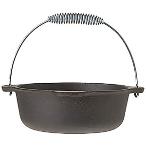 Old Mountain Pre Seasoned 2-Quart Dutch Oven with Flanged Lid, No Feet