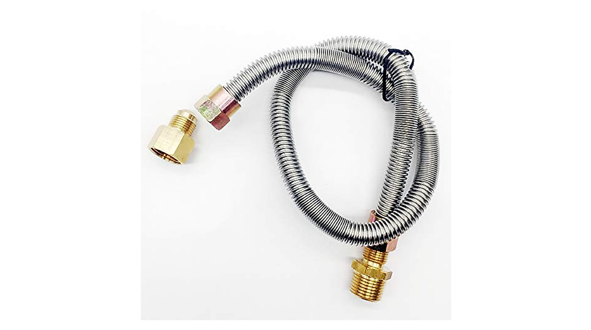 METER STAR Whistle Free Gas Flex Line for Fire Pit