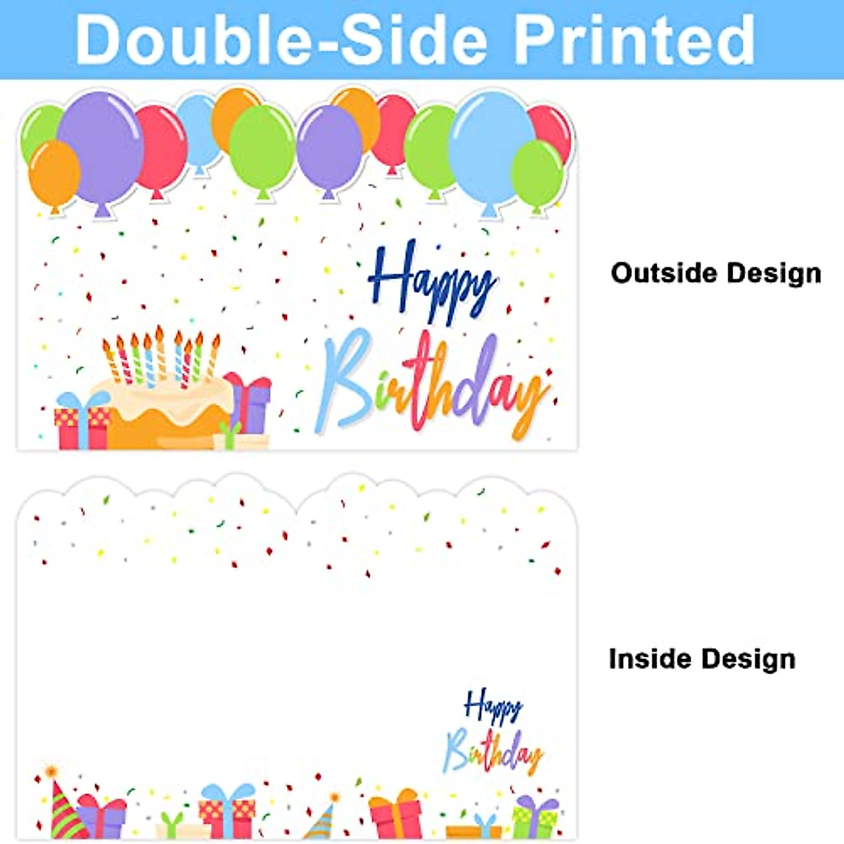 party greeting Jumbo Birthday Card Giant Guest Book Big Happy Birthday Party Signs Decorations Extra Large Birthday Gifts Cards Supplies for Women Men Boss -Large 14 x 22 inches