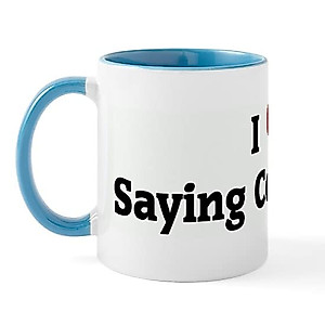 CafePress I Love Saying Cool Beans Mug Ceramic Coffee Mug, Tea Cup 11 oz
