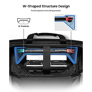 tomtoc Carrying Bag for Nintendo Switch OLED & Nintendo Switch, Protective Large Capacity Travel Storage Pouch for Switch Console, Dock, Pro Controller and More Accessories, Black