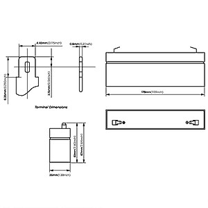 BatteryGuy PS-1229 Replacement 12V 2.9Ah Battery Brand Equivalent