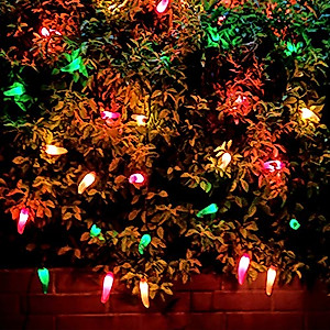 JinBest 35 LED Red Green and Yellow Chili Pepper Lights, 18 Ft Green Wire House Decorative Lighting, for Indoor Party, Kitchen, Living Room, Garden, Patio.