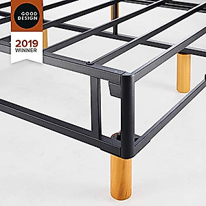ZINUS GOOD DESIGN Award Winner Justina Metal Mattress Foundation / 14 Inch Platform Bed / No Box Spring Needed, Queen