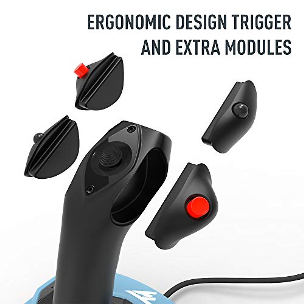 Thrustmaster TCA Officer Pack Airbus Edition: Ergonomic replicas of The World-Famous Airbus sidestick and Throttle Quadrant - Compatible with PC