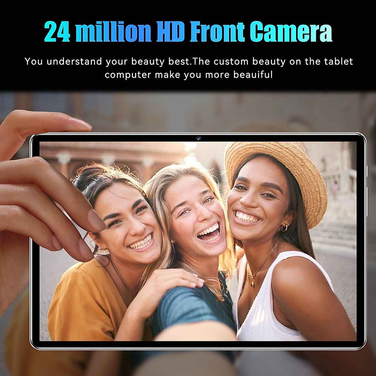 Tablet 10.1 inch AndroidTablet PC, Computer Tablets 8GB RAM 256GB ROM with Dual Camera, 4G LTE 5G WiFi Office Tablet with 7000mAh Lithium Battery, Pefect Gift (Blue)