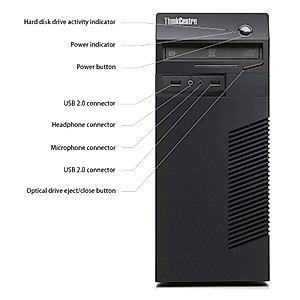 Lenovo ThinkCentre M73 Tower Desktop PC Computer Workstation, Intel Quad Core i5-4570 3.2GHz, 16G DDR3, 256G SSD, DVD, USB 3.0, VGA, DP, Mouse, Keyboard, Windows 10 Pro 64 Bit-Multi-Language (Renewed)