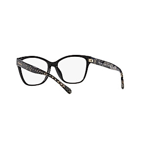 Coach HC6207U Universal Fit Prescription Eyewear Frames, Black/Demo Lens, 54 mm