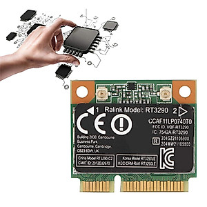 Wireless Network Card, RT3290 Mini PCI E Port WiFi Wireless Network Card, 150Mbps High Speed PCI E Bluetooth Network Card