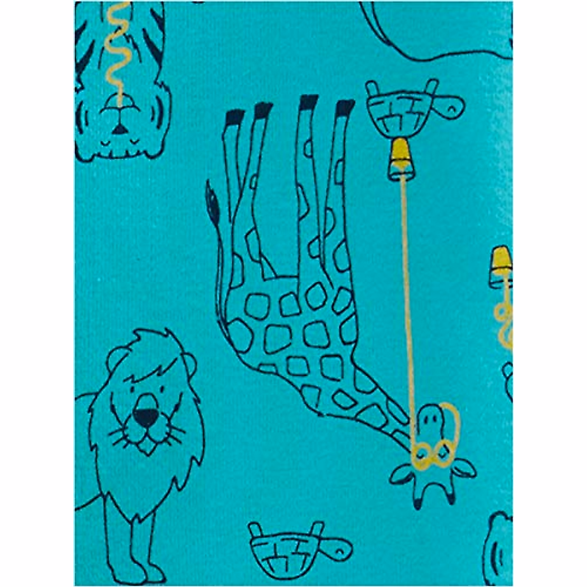 Simple Joys by Carter's Baby Boys' 3-Pack Snug Fit Footed Cotton Pajamas, Dinosaur/Double Stripe/Forest Animals, 24 Months