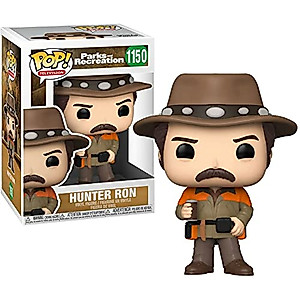 POP Parks and Rec - Hunter Ron Swanson Funko Vinyl Figure (Bundled with Compatible Box Protector Case)